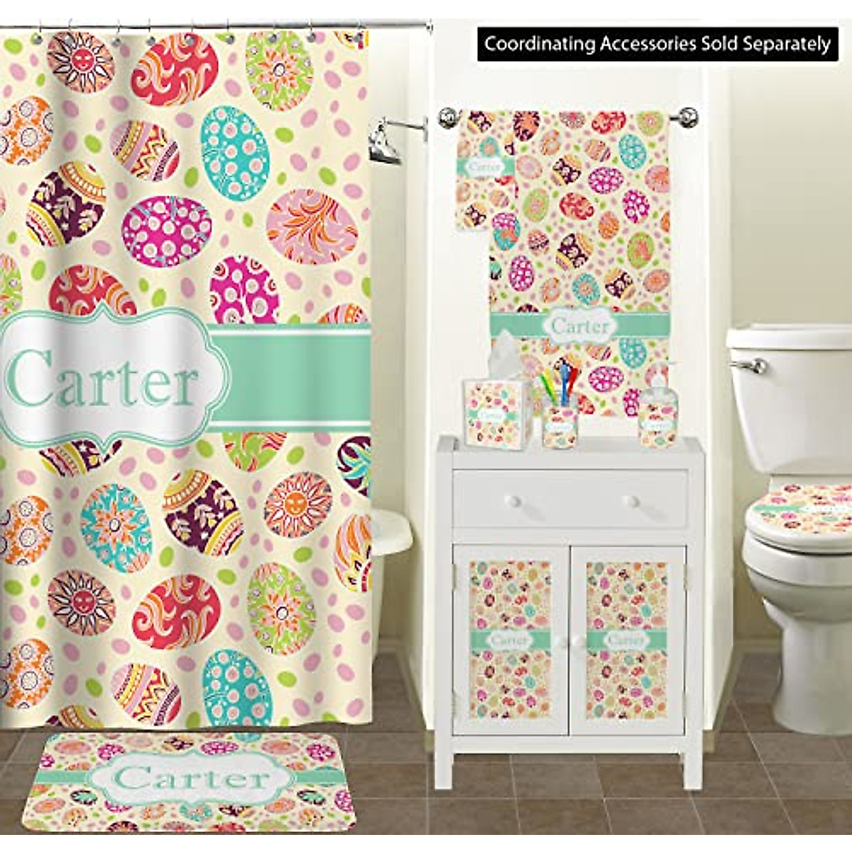 RNK Shops Easter Eggs Finger Tip Towel - Full Print (Personalized)