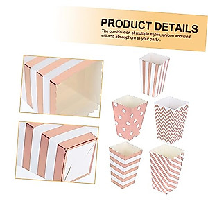 ULTECHNOVO 30pcs Popcorn Popcorn Boxes Popcorn Box Disposable Containers Paper Boxes for Food Mini Treat Boxes Snack Paper Box Sandwich Paper Cups Cardboard Popcorn Boxes Paper Storage Box
