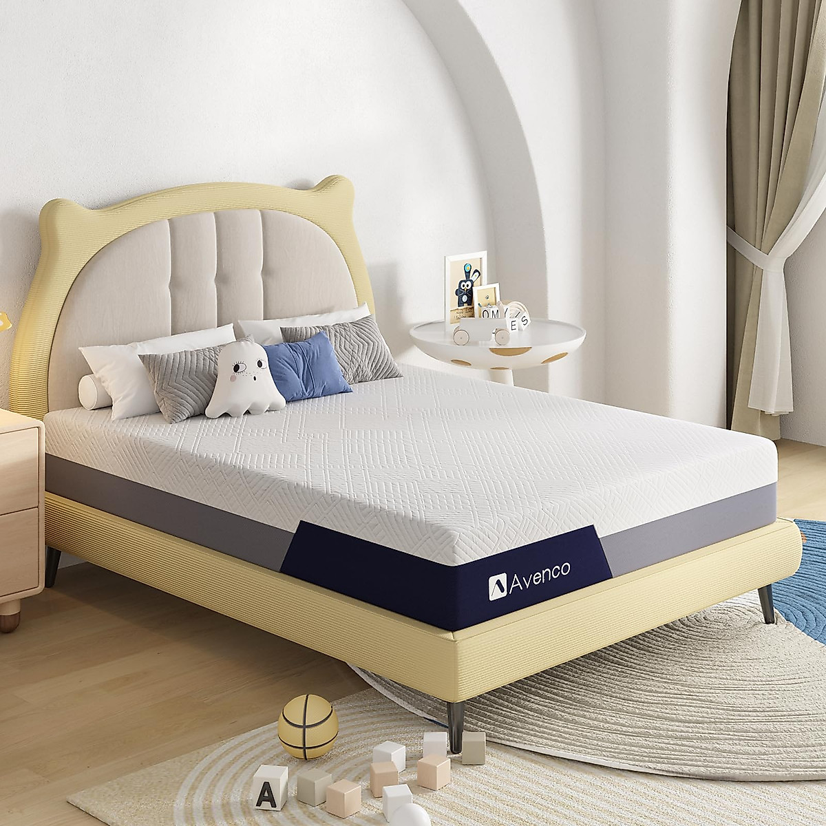 Avenco Twin Size Mattress, 8 Inch Gel Memory Foam Mattress Twin, Mattress in a Box for Fresh Sleep, Pressure Relief, Medium Firm Mattress with Motion Isolation