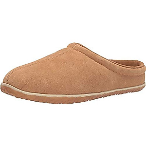 Minnetonka Men's Taylor Suede Indoor and Outdoor Slippers, Cinnamon, 10.5 M US