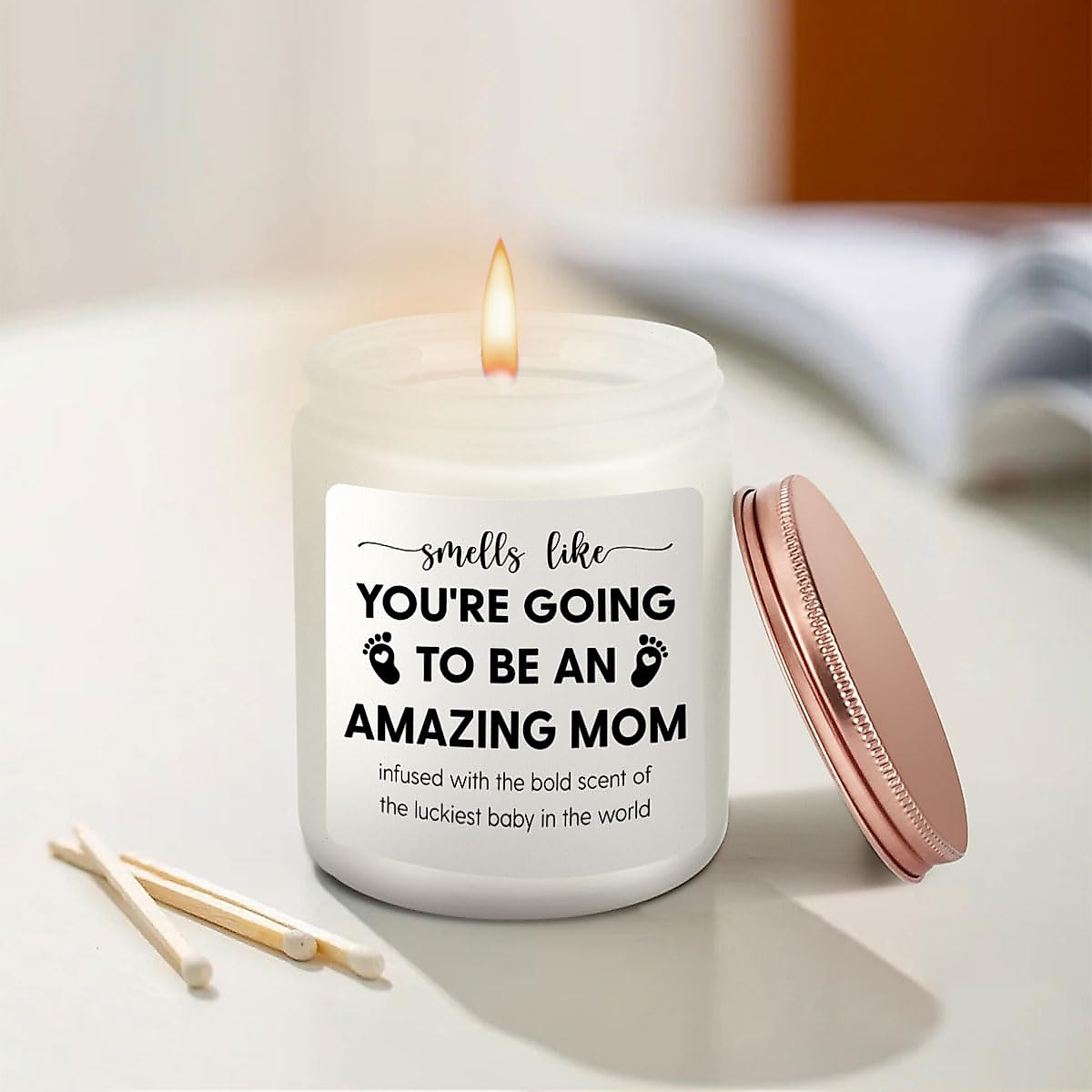 Pregnancy Announcement for Mom, New Mom Gifts, Best Gifts for Expecting Mom, Pregnancy Gifts for Expecting Mom, Mommy to be Gifts for 1st Time Mom, Baby Shower Gifts for Mom Scented Candles