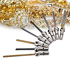 8Pcs Engraving Cutting Bits Tools for Pneumatic Impact Jewelry Engraving Machine High Precision Cutting Bits
