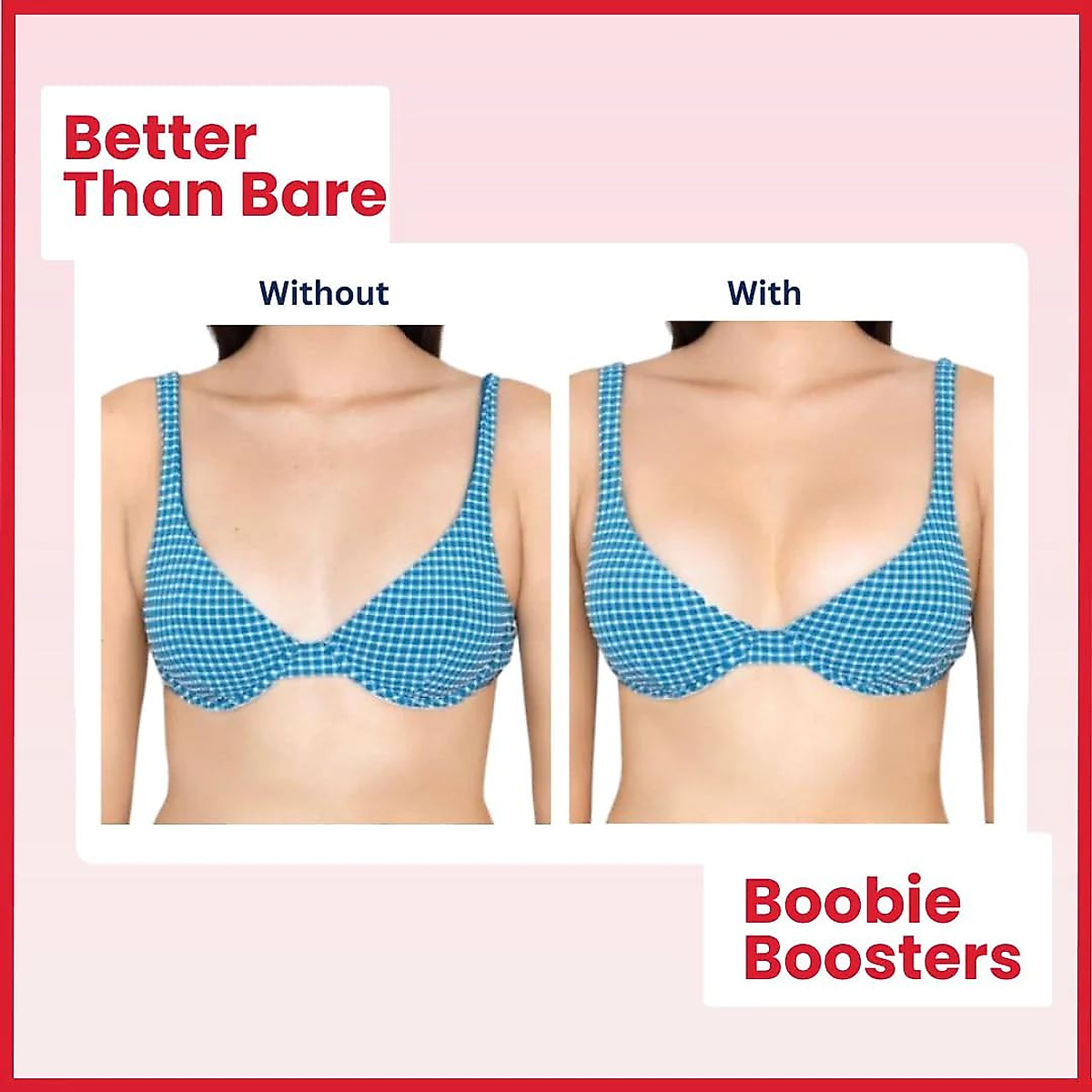 Double-Sided Sticky Inserts | Increase 2 Cup Sizes | Reusable & Washable | Perfect for Wedding Dresses & Backless Dresses (A) Beige