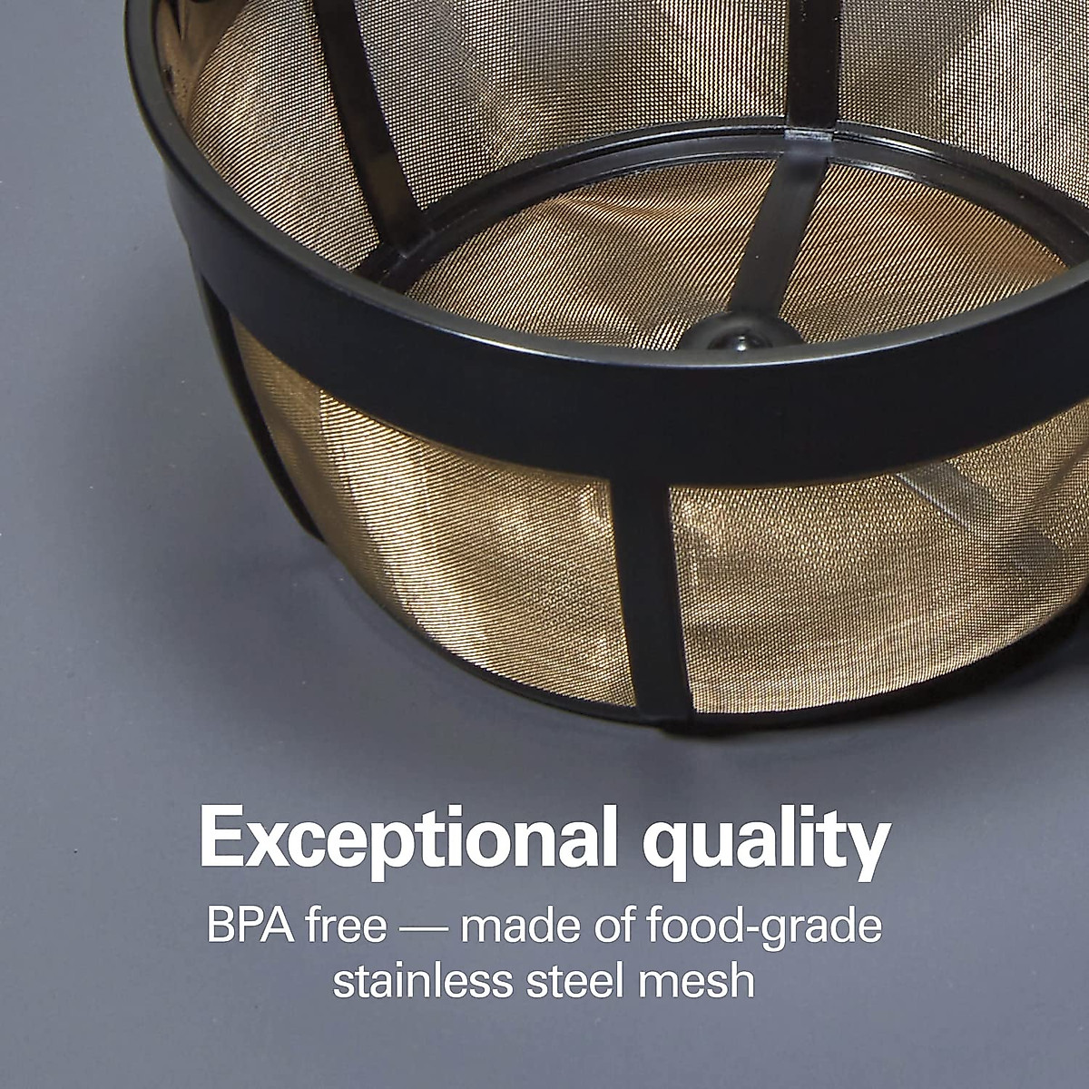 Hamilton Beach Permanent Gold Tone Filter, Fits Most 8 to 12-Cup Coffee Makers (/80675 )