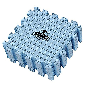 Cheers to Ewe! Foam Knitting Block Mat, Grid Blocking for Knitting Accuracy and Crochet, ½ Inch Thick with 1 Inch Grid, Pack of 9