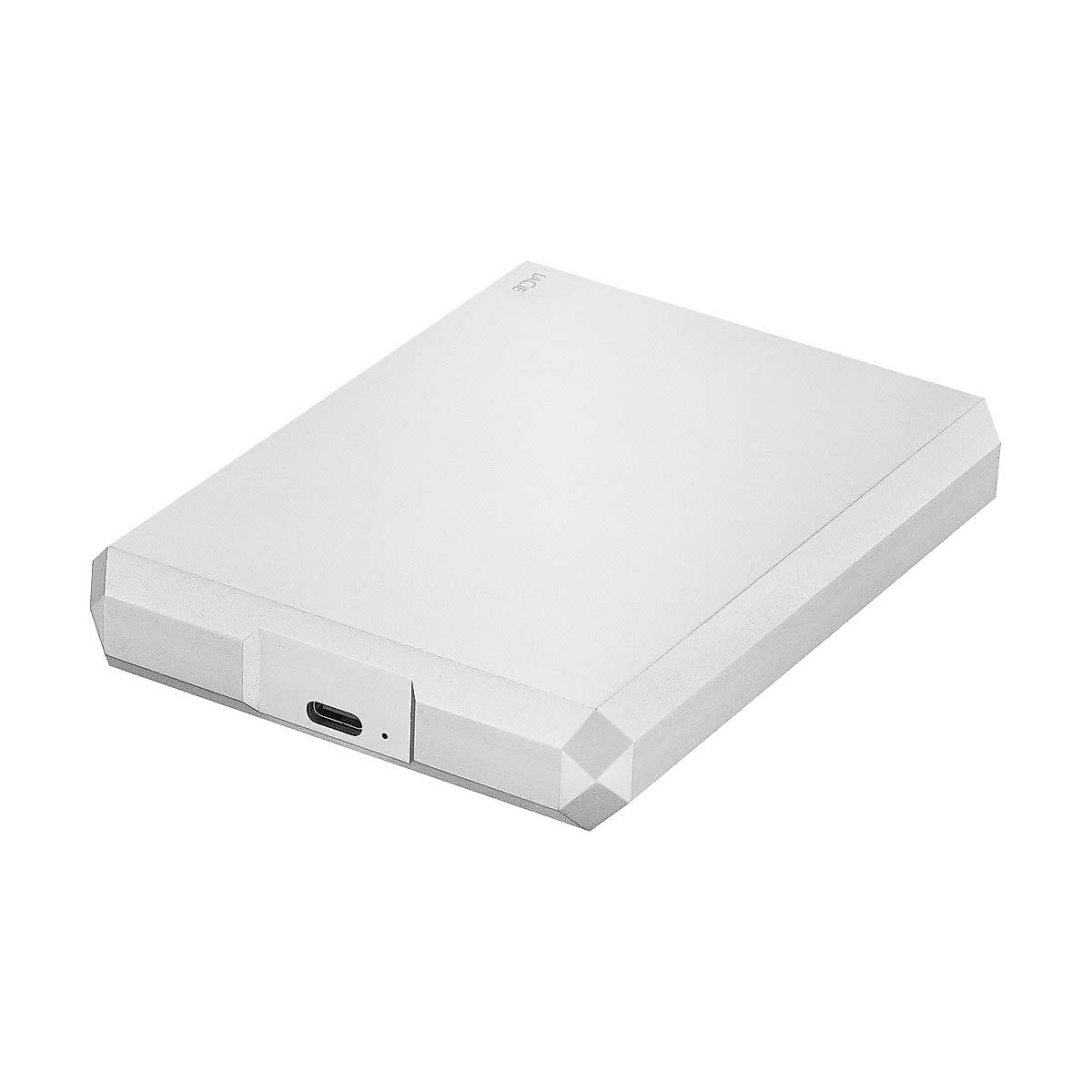 LaCie Mobile Drive, 4 TB , External Hard Drive HDD – Moon Silver, USB-C USB 3.0, With Rescue Services (STHG4000400)