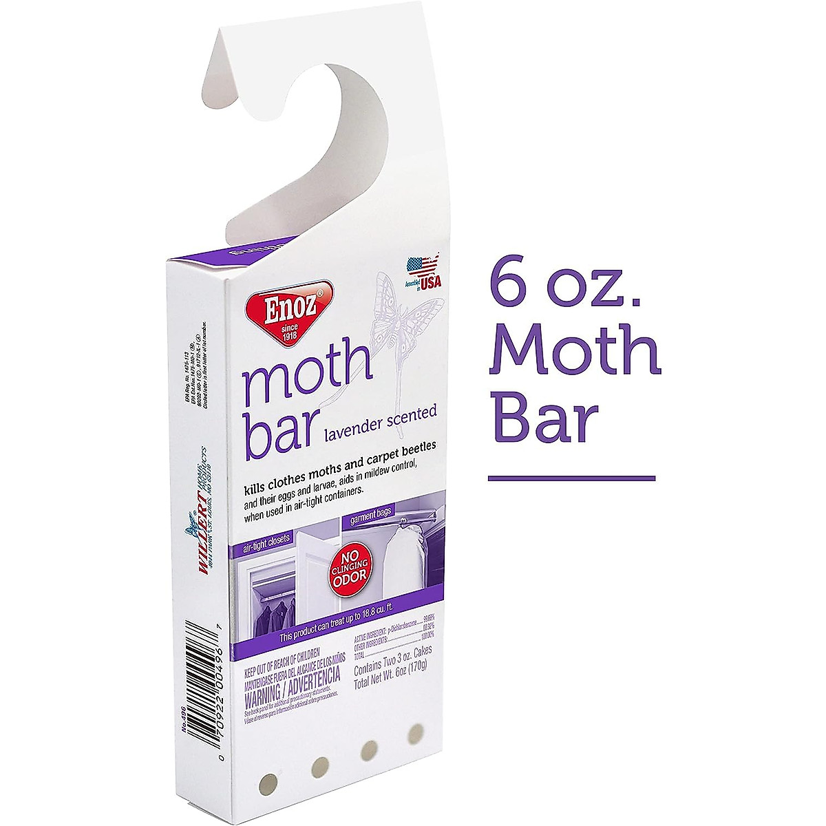 6OZ Moth Bar/Hanger - Pack of 6