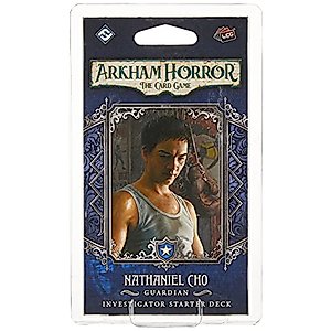 Fantasy Flight Games Arkham Horror The Card Game Nathaniel Cho Starter Deck - Unleash The Fury of a New Investigator! Cooperative Living Card Game, Ages 14+, 1-4 Players, 1-2 Hour Playtime, Made