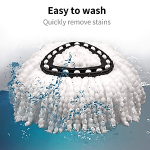 2 Pack Mop Replacement Head Mop Refills EasyWring Spin Mop Refills Mop Head Replacement