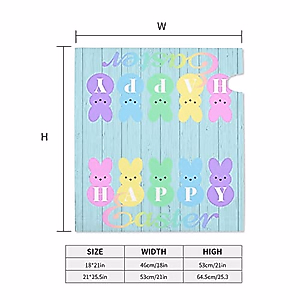 Happy Easter Mailbox Cover Magnetic Funny Bunny Mailbox Wraps Holiday Rabbit Post Letter Box Cover Home Garden Outdoor Decorations Standard Size 18" X 21"