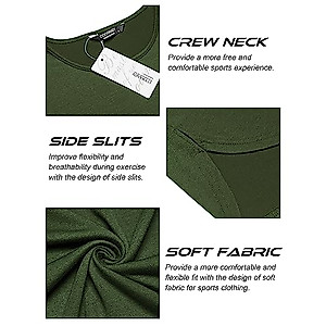 COOFANDY Men's 3 Pack Workout Tank Tops Sleeveless Gym Athletic Shirts Bodybuilding Fitness Muscle Cut Off Tee Shirt