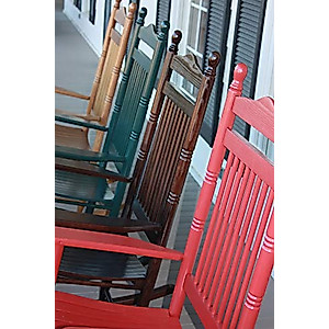 Dixie Seating Calabash Wood Rocking Chair No. 467SRTA Coastal Pink