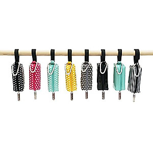 Oh Baby Bags Diaper Bag Clip-On Dispenser with Disposable Bags for Dirty Diapers - Bags Made of Recycled Plastic - Gray Dot Duffle Plus 96 Gray and Seafoam Bags