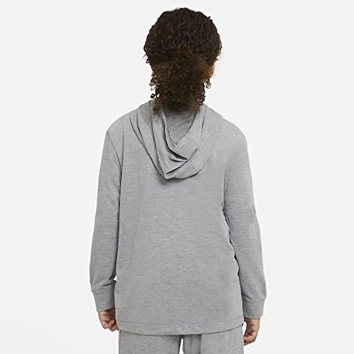 Nike Big Kids' Boys' Sportswear Full-Zip Hoodie (Carbon Heather/Black, Large)