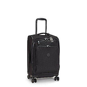Kipling New Youri Spin Small 4 Wheeled Rolling Luggage Black Noir
