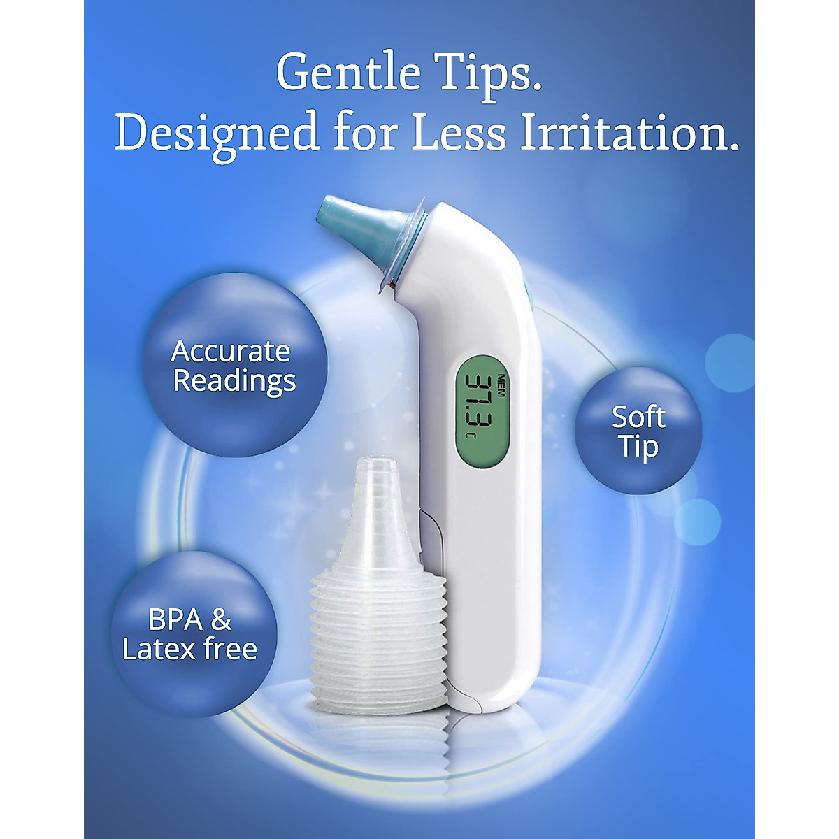 400 Pack of Ear Thermometer Covers Disposable (Universal Fit - Medical Grade) Compatible with All Braun Thermoscan & Phillips Ear Thermometers - Bulk Refill Pack of 400