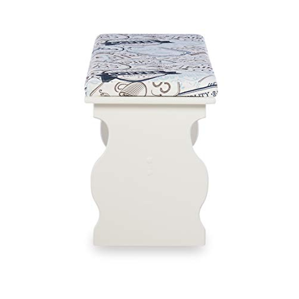 Linon Lucy Coffee Nook - White 66.25 x 34.5 x 50.25