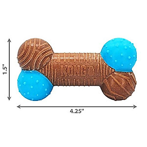 KONG - CoreStrength Bamboo Bone - Long Lasting Dog Dental and Chew Toy - for Medium/Large Dogs