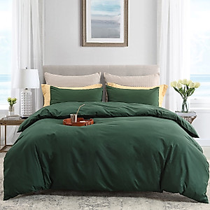 SNOWMAN Duvet Cover Queen Size,3 Pieces Bedding Sets,1200Thread Count 100% Egyptian Cotton Comforter Cover with 2 Pillowcases Ultra Soft&Breathable(Blue,90x90Inches)