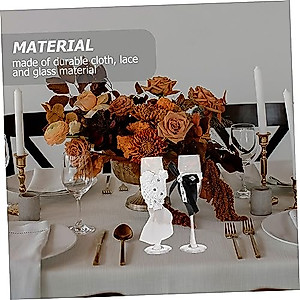 Abaodam 2pcs Flute Delicate Wine Cup Wedding Cup Whisky Cup Wine Accessory Party Beer Cup Drinking Goblet Night Party Cup Drinking Cup Household Wine Cup Bride Decorations Glass