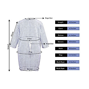 Profound Care Hospital Gown 6 Pack - Patient Gowns Fits Up to 2XL - Hospital Gowns for Women and Men - 45" Long & 62" Wide - Cotton Blend Medical Patient Gowns