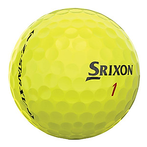 Srixon Z-Star XV 2017 Golf Balls, Yellow (One Dozen)