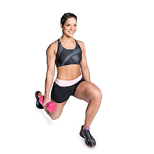 CAP Barbell Color Coated Hex Dumbbell Set with Dumbbell Stand