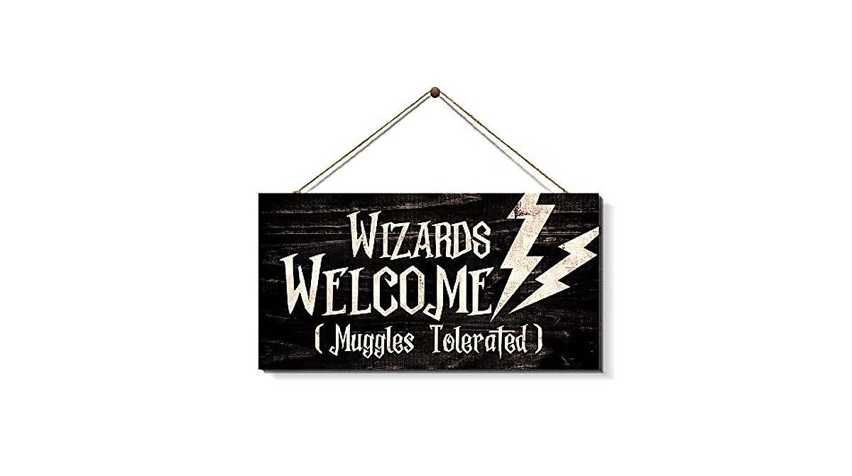 Wizards Welcome Sign - Funny Kids Room Decor