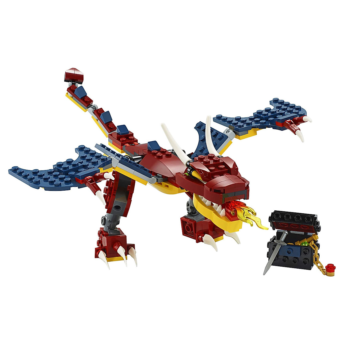 LEGO Creator 3in1 Fire Dragon 31102 Building Kit, Cool Buildable Toy for Kids (234 Pieces)