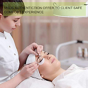 100Pairs Under Eye Eyelash Extension Gel Patches Kit, Lint Free Eye Mask Pads Lash Extension Beauty Tool with Transparent Cosmetic Bag