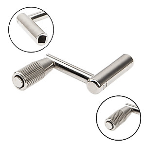 6Pcs Yootones Drum Keys & Continuous Motion speed key Compatible with Drum Tuning Key Percussion Hardware Tool(Silver)