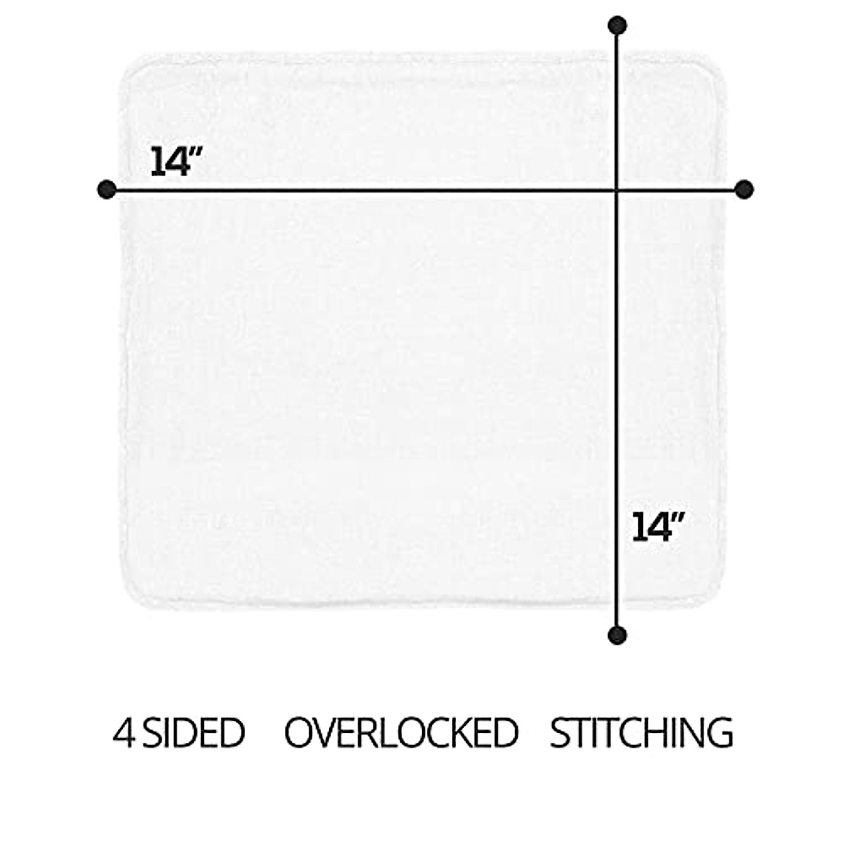 STF Linen Cotton Shop Towels White – (Pack of 150) Size 14x14 Inches Cleaning Rags – Absorbent Shop Rags and Multipurpose Cleaning Towels for Automobiles, Industries, Garage and Homes