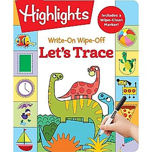 Write-On Wipe-Off Let's Trace: Dry Erase Letter Tracing Workbook for Kids, Wipe Clean Activity Book with Marker (Highlights™ Write-On Wipe-Off Fun to Learn Activity Books)
