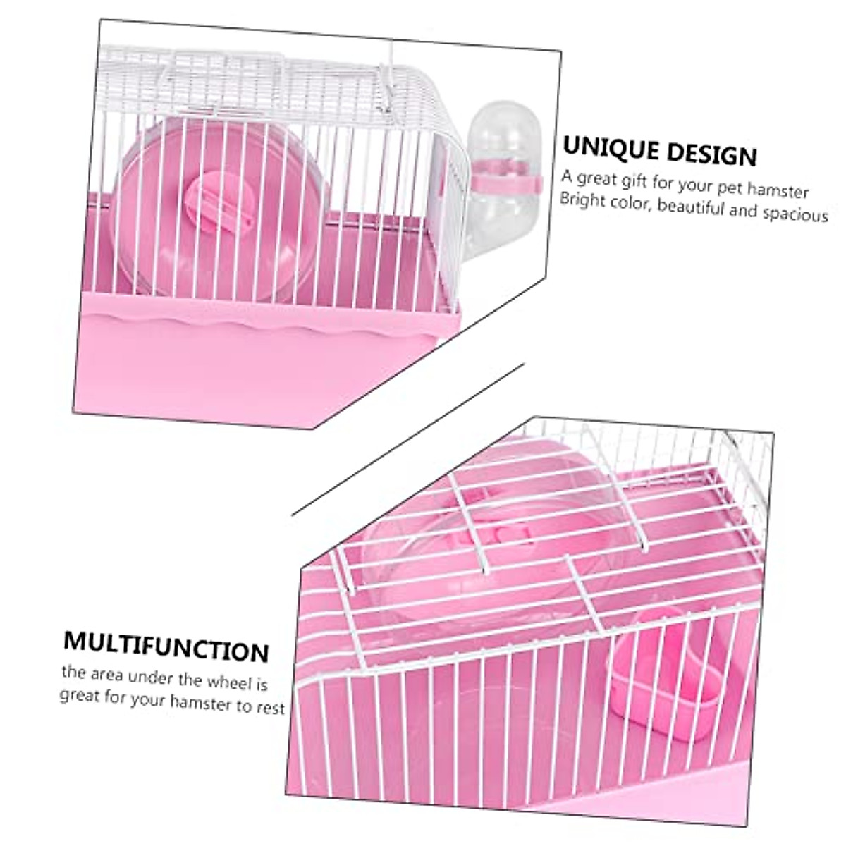POPETPOP 1pc Travel Accessories Hamster Cage Accessories Cage for Guinea Pigs Rat Travel Cage Guinea Pig Toys and Accessories Guinea Pig Accessories Chinchilla Cage Pet House Pet Supplies