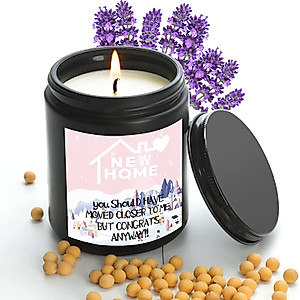 Lavender Scented Candle - Serenity + Calm - Happy Birthday Gifts for Women - Funny Gift for Best Friend Coworker Classmate Bestie Present 8 oz/227g Soy Wax Candle