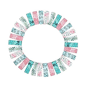 Magnetic Bookmarks 30 Pieces, Magnet Page Markers Set (5 Designs)