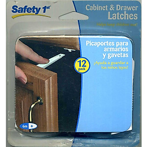 Safety 1 St Cabinet & Drawer Latches 12 Pack