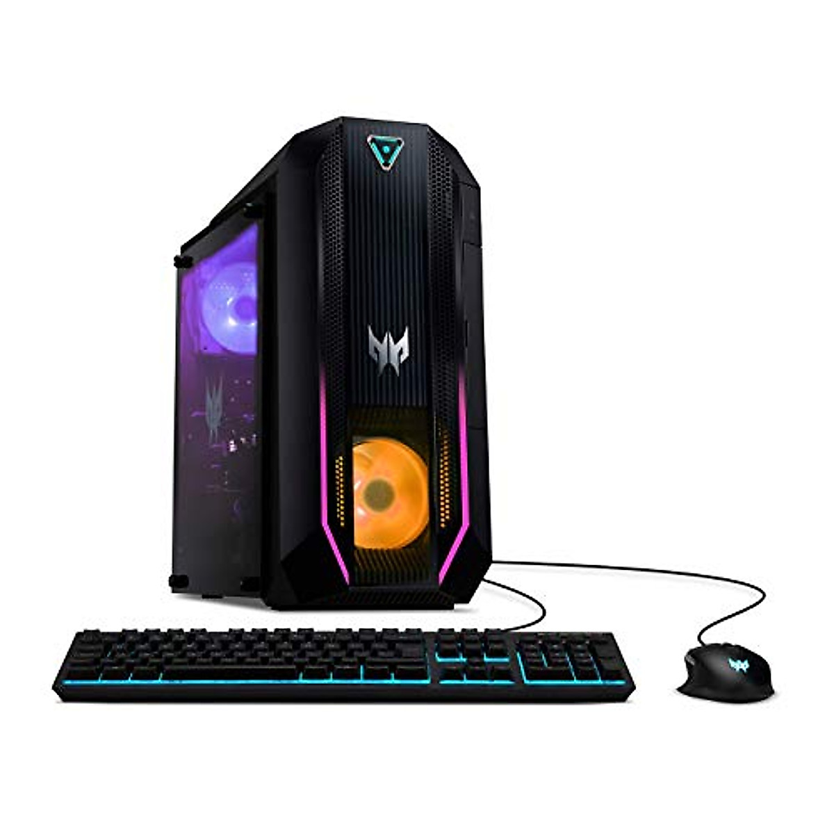 Acer Predator Orion 3000 Gaming Desktop, 10th Gen Intel Core i5-10400F 6-Core Processor, GeForce GTX 1660 SUPER, 12GB DDR4, 512GB NVMe M.2 SSD, Intel WiFi 6, RGB Keyboard and Mouse, PO3-620-UR13