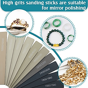 Maxdot 120 Pcs Sanding Sticks Include 30 Sanding Twigs 40 Polishing Sticks and 50 Sanding Sticks Matchsticks, Sanding Tools for Tight Spaces Modeling Tools for Plastic Models Wood Hobby Craft Art