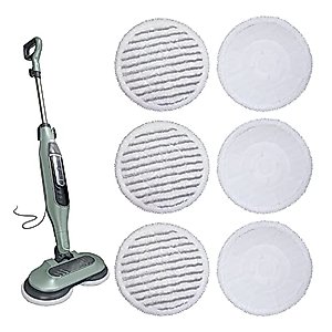 Mocsicka 6 Packs Steam Mop Vacmop Replacement Pads for Shark S7000 S7001 Steam Mops, Steam & Scrub All-in-One, Scrubbing Washable Mop Pads for Any Floors, Reusable Steam Scrub Cleaning Pads