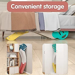Couch Slide for Kids can be Used with beds, Stairs, Bedside Tables, and Stairs. Suitable for Toddlers, Boys and Girls. The Maximum Load-Bearing Capacity is 220LBS. Easy to Install