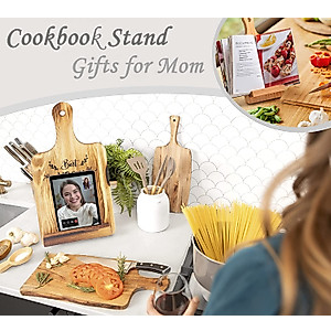 Gifts for Grandma - Cookbook Stand Recipe Book Holder - Unique Kitchen Decor Cookbook Holder Gifts for Women - Personalized Mother 's Day, Christmas, Birthday, Anniversary, Thanksgiving Gift for Her