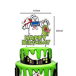 Ghost party supplies birthday, Ghost party supplies Set includes ghost happy birthday banner, ghost cake topper, ghost balloons, ghost party decorations for ghost birhtday themed party