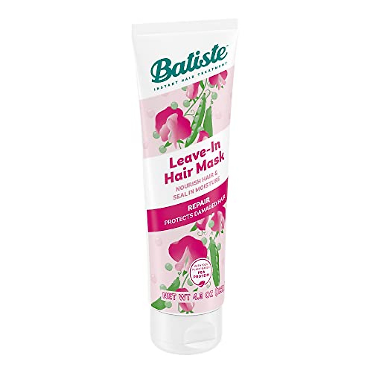 Batiste Heat Protectant For Hair & Leave In Conditioner Hair Mask, Smooth Formula, Hair Conditioner for Dry or Wet Hair, Infused with vitamin E for Enhancing Haircare, 4.3oz.