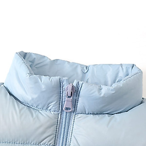 Happy Cherry Boys Girls Winter Vests Coats for Toddler Kids Blue Water-Resistant Winter Sleeveless Jackets Coats Zip Up Warm Cute Breathable Outwear Outfits