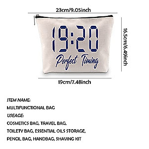 WCGXKO Sorority Gift Perfect Timing 1920 Zeta Greek Gift Finer Women Zipper Makeup Bag (Perfect Timing 1920)