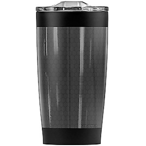 Justice League Movie Cyborg C Logo Stainless Steel Tumbler 20 oz Coffee Travel Mug/Cup, Vacuum Insulated & Double Wall with Leakproof Sliding Lid