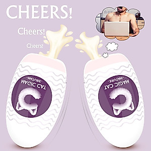 【Mature Women】 Ultra-Stretchy Masturbators Egg,Handheld Male Masturbators Cup with Softer Wrapped, Realistic Pocket Pussy Stroker with Strong Suctions, Adult Sex Toy for Men with 3D Lifelike Vagina