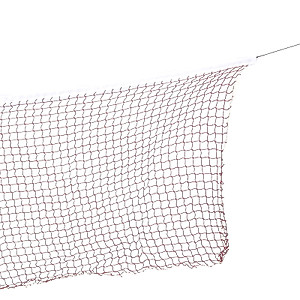 VGEBY1 Badminton Net, Adjustable Foldable Training Badminton Regulation Nets, Badminton Training Mesh for Outdoor Sports(Jujube Red)