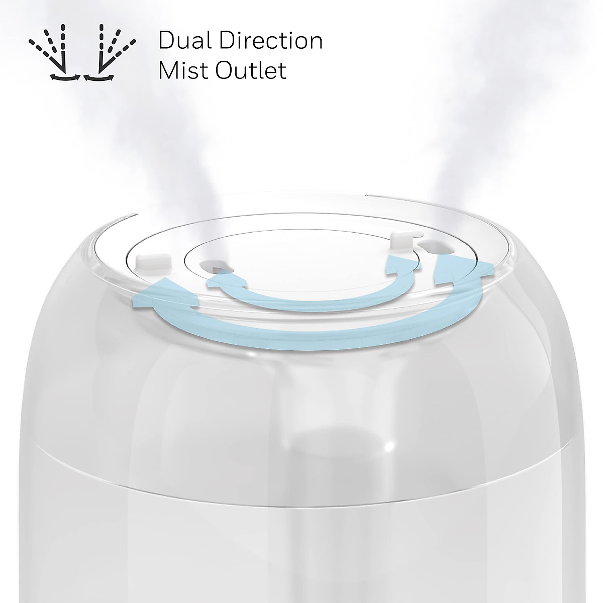 Honeywell Ultra Comfort Cool Mist Humidifier, White Cool Mist Humidifier for Bedroom, Room or Office. Easy to use, ultra-quiet operation for kids or baby humidifier, HUL545W